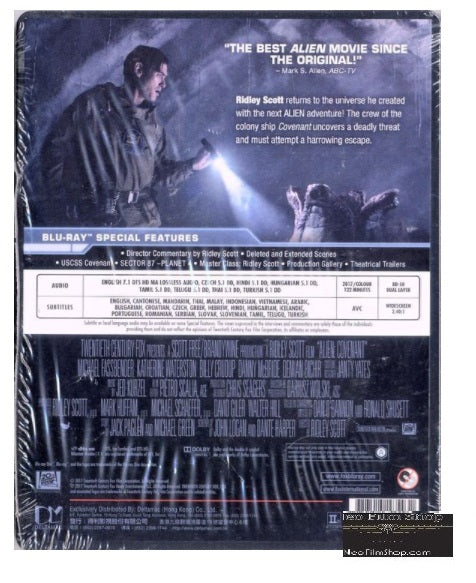 Alien: Covenant (2017) (Blu Ray) (Steelbook) (English Subtitled) (Hong ...